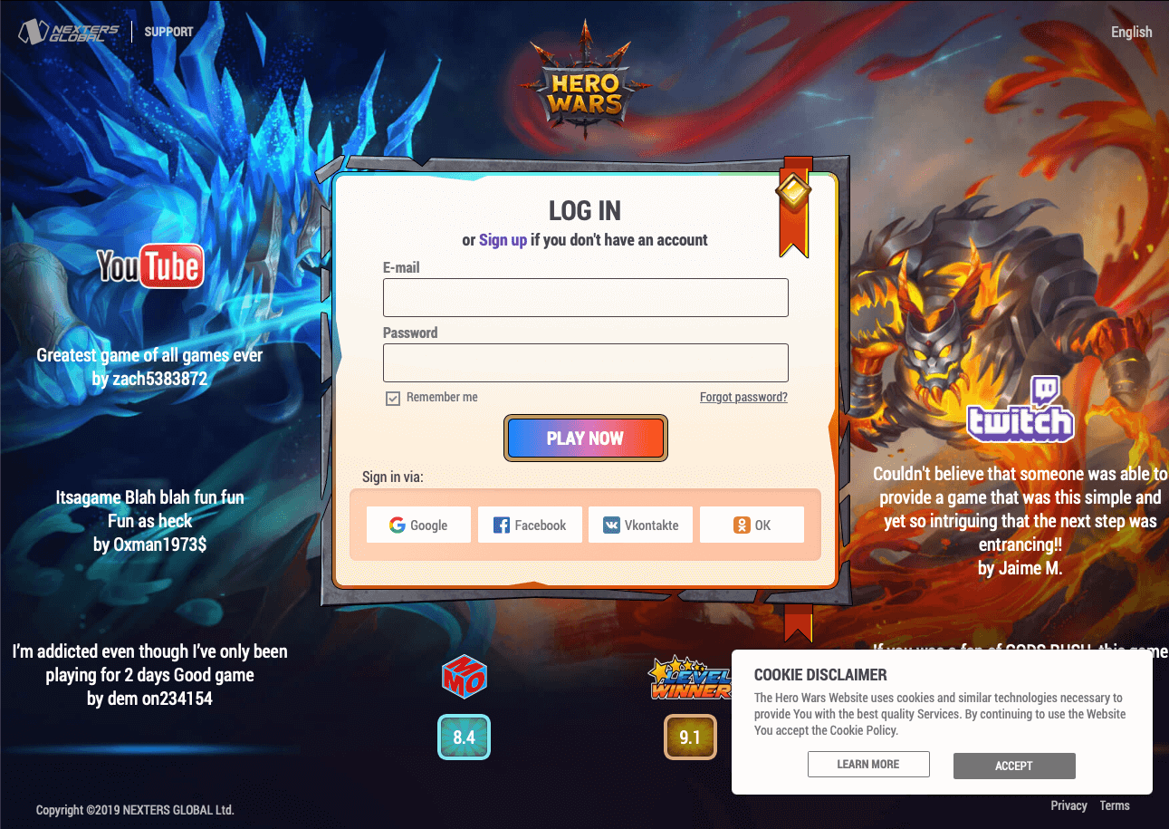 Hero Warsの始め方（パソコン版） - Hero Wars@FanSome